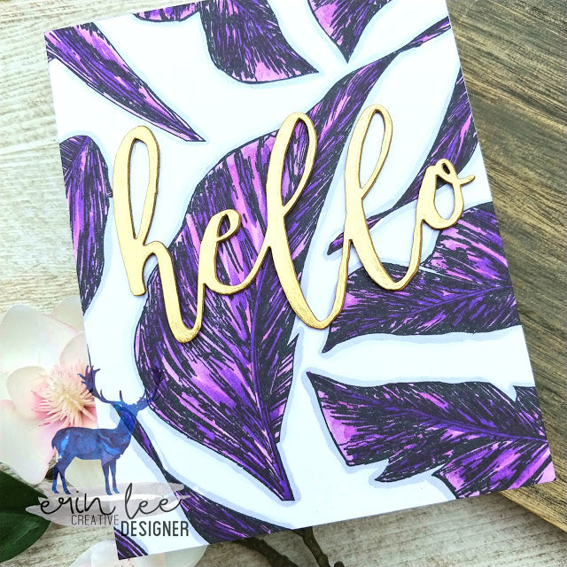 Purple Tropical Leaves Background - Design Team Mondays! – Erin Lee ...