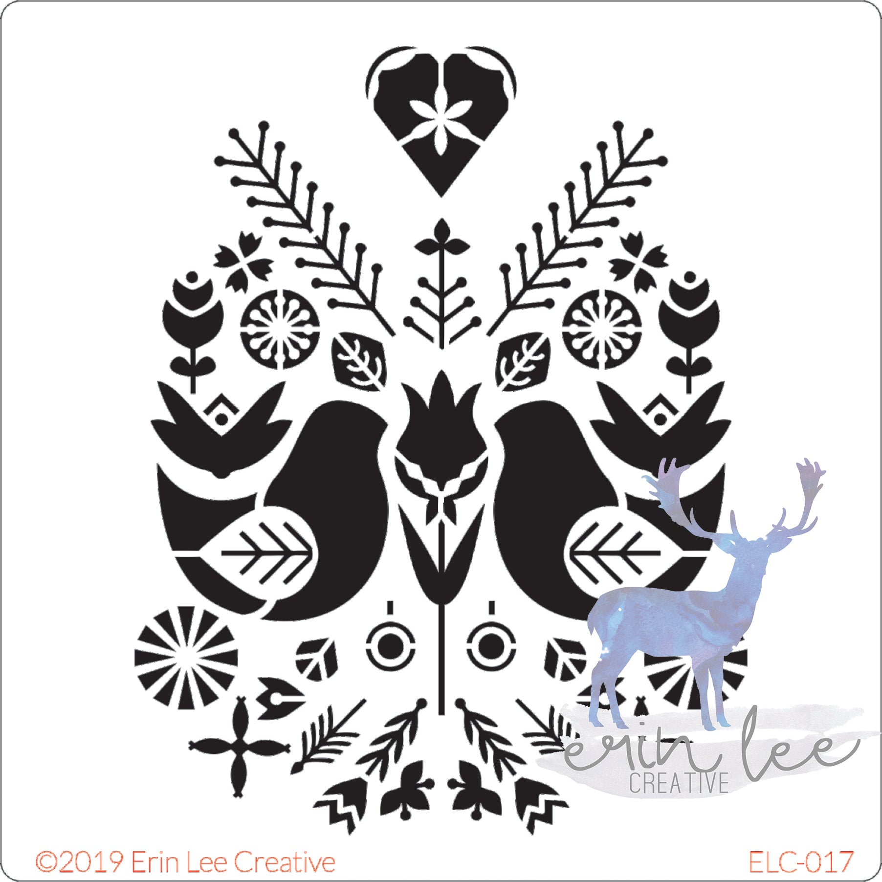 Scandinavian Folk Art Stencils Floral Scandinavian Folk Art 4 Art
